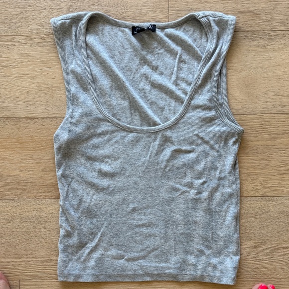 J. Crew | Tops | J Crew Light Gray Ribbed Tank Top | Poshmark